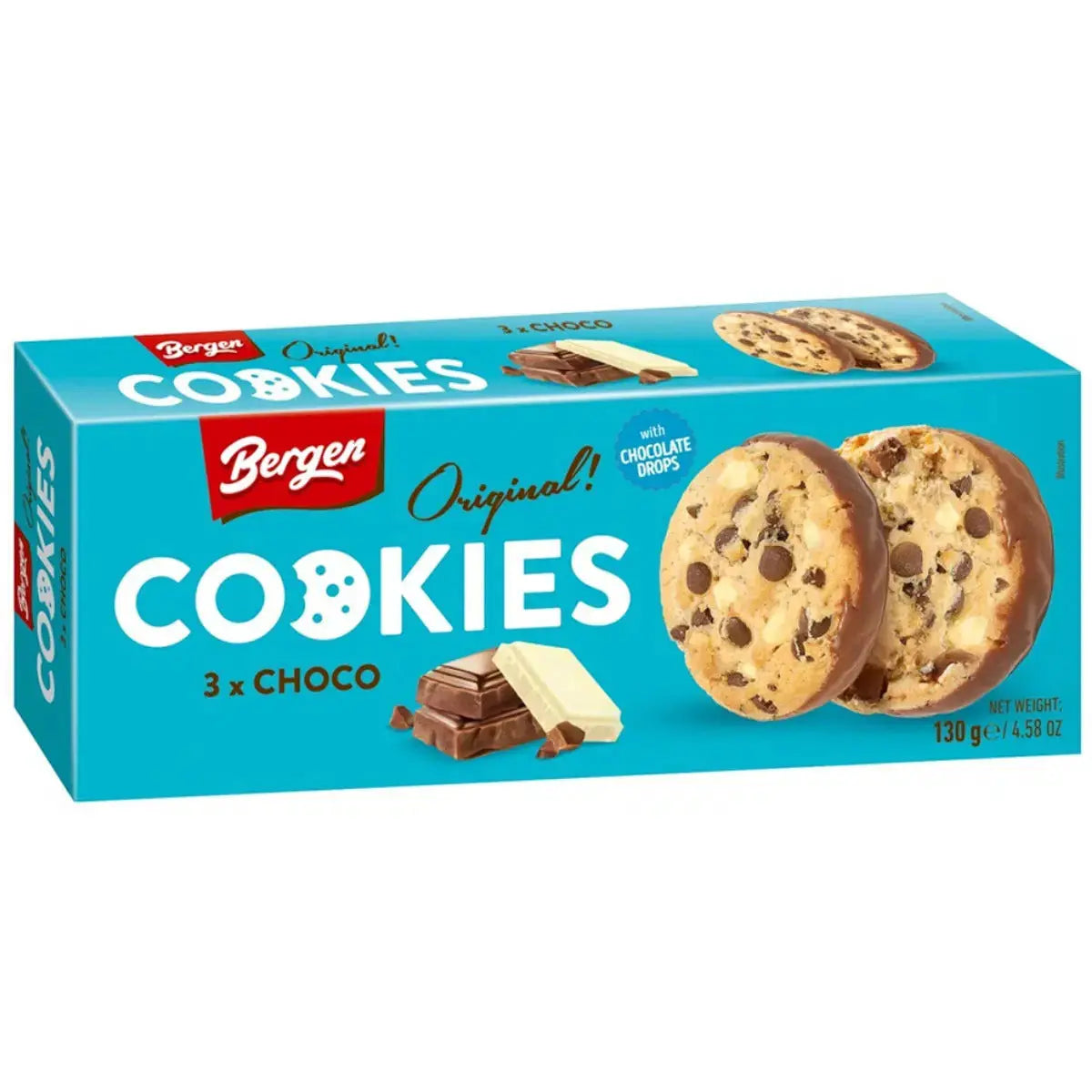 Bergen Cookies Triple Choco - 128g – Foodpaket